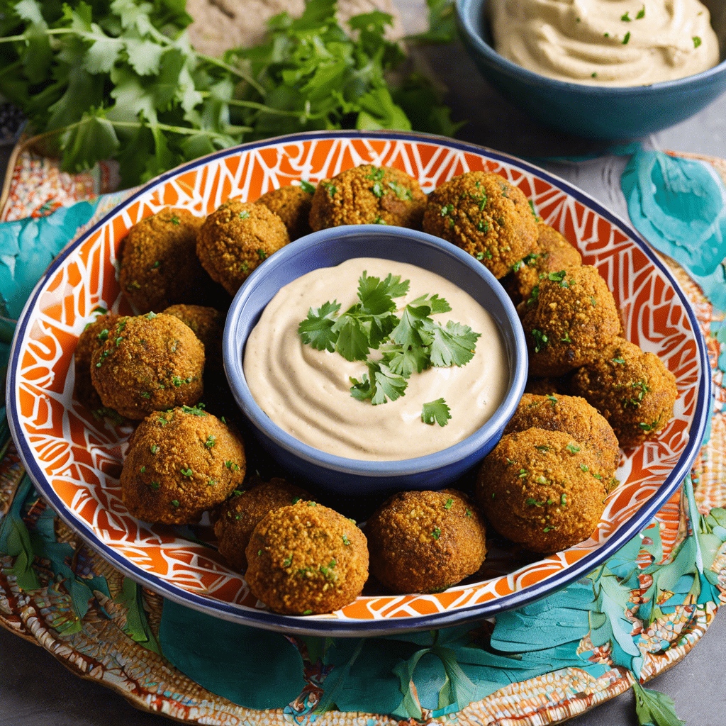 Falafel with Tahini Dip - Bites Haven