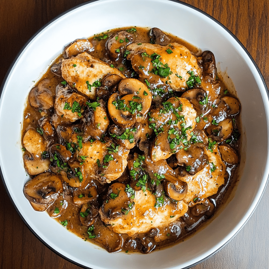 Chicken Marsala with Mushrooms Recipe (Non-Alcoholic) - Bites Haven