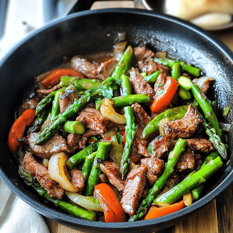 Steak & Asparagus Stir Fry Recipe - Bites Haven