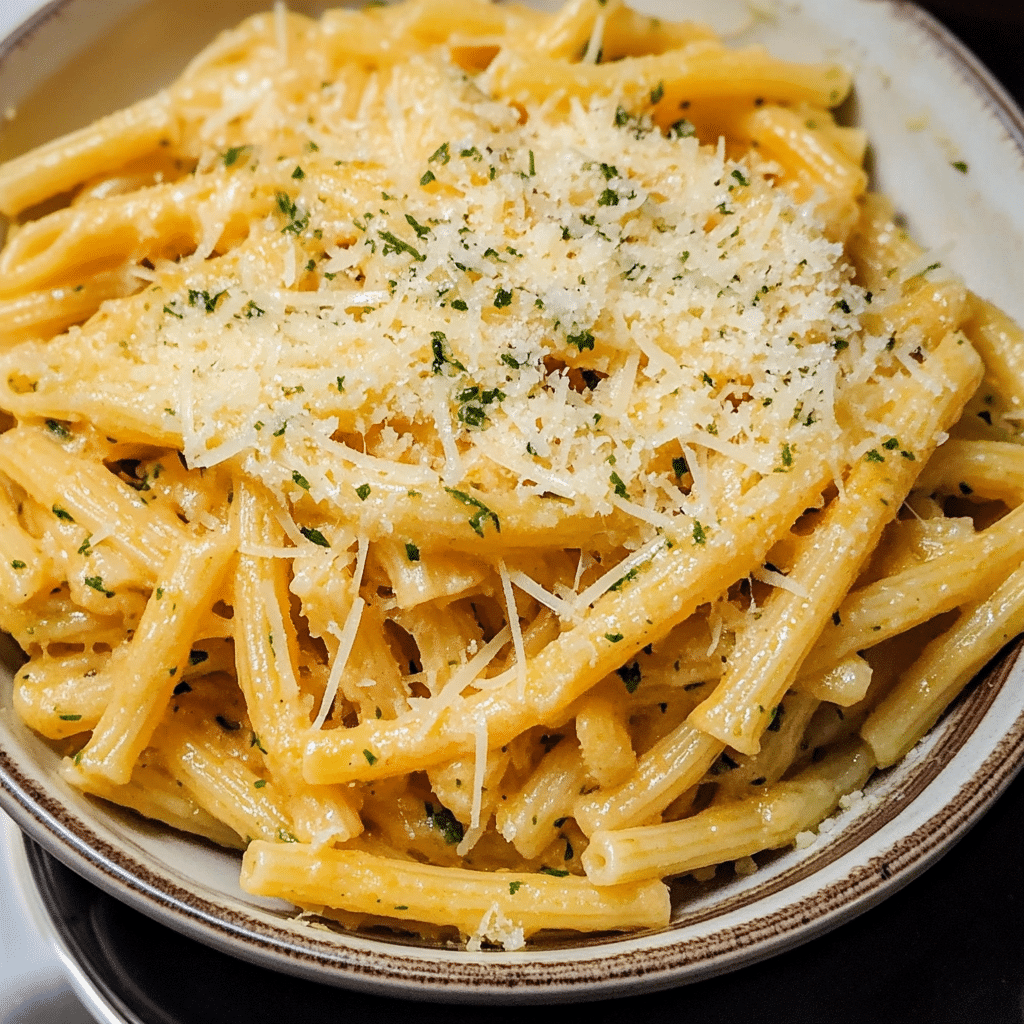 Garlic Butter Parmesan Pasta - Bites Haven