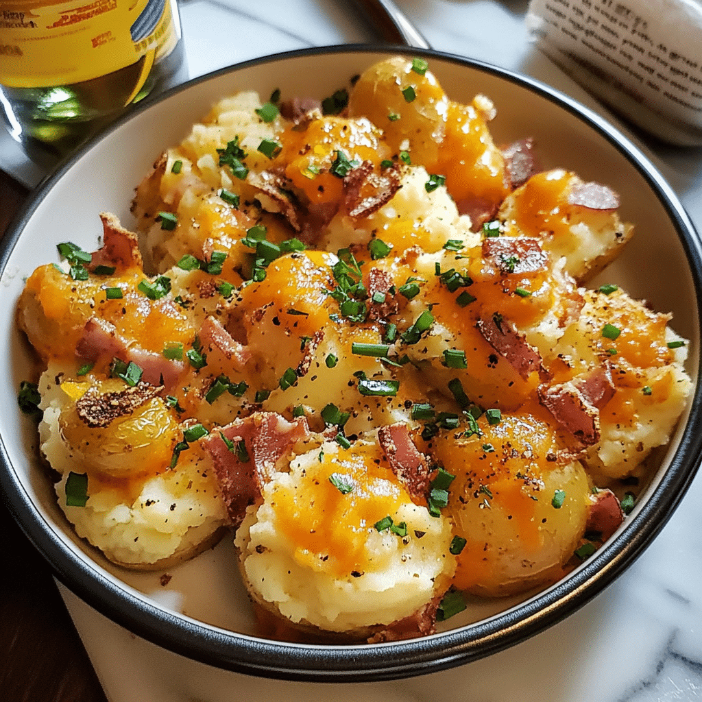 Loaded Smashed Potatoes - Bites Haven