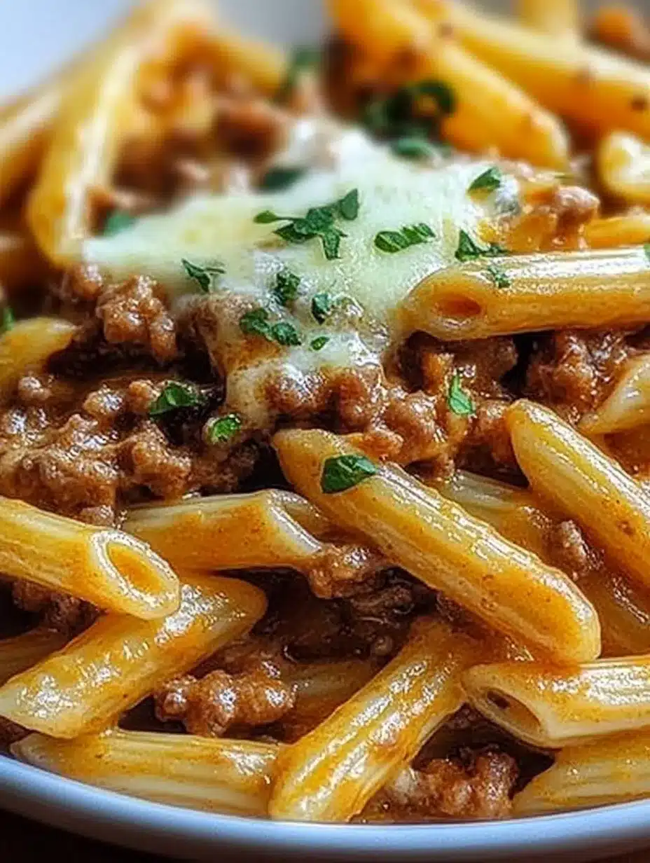 Cheesy Penne with Garlic Butter Ground Beef: An Amazing Ultimate Recipe ...