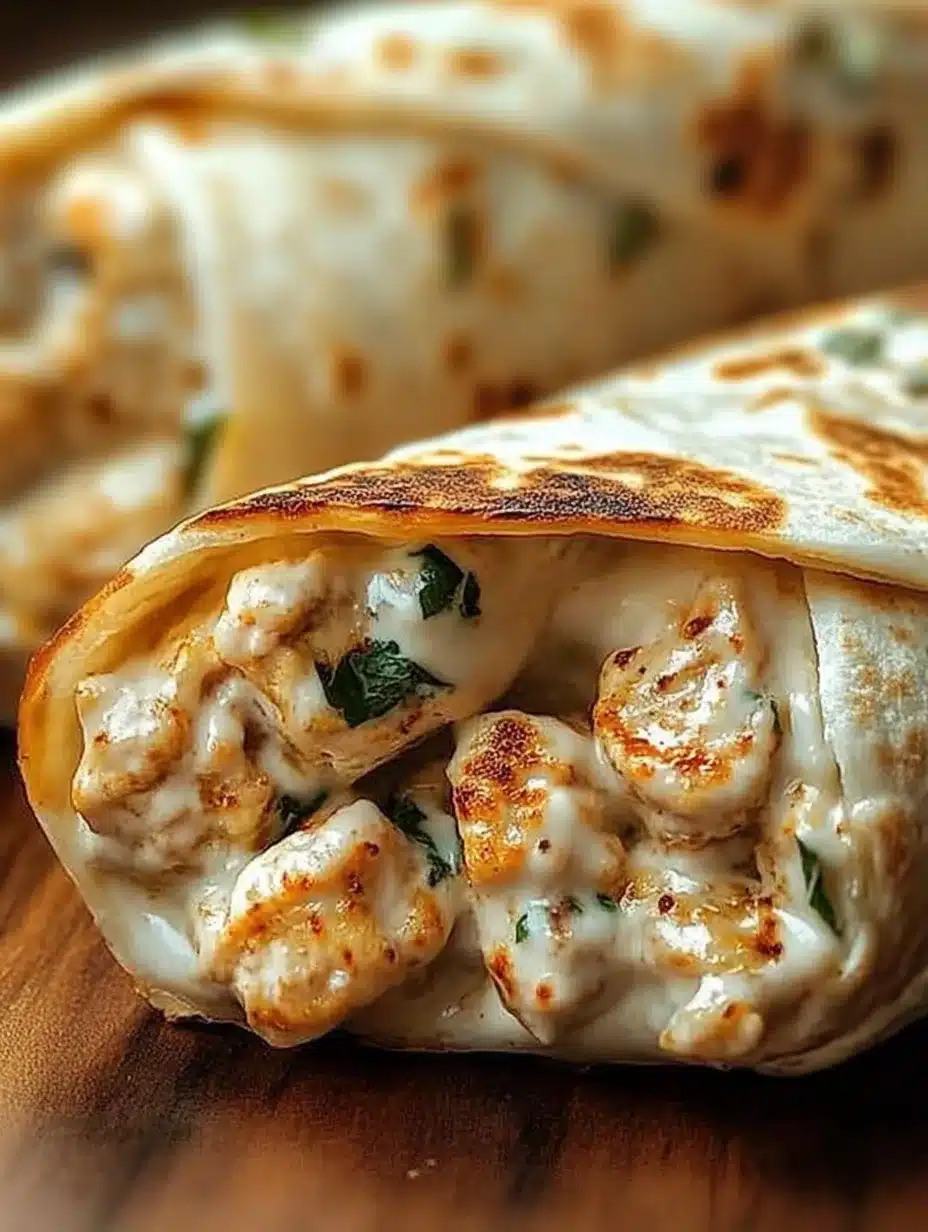 Cheesy Garlic Chicken Wraps: An Incredible Ultimate Recipe - Bites Haven