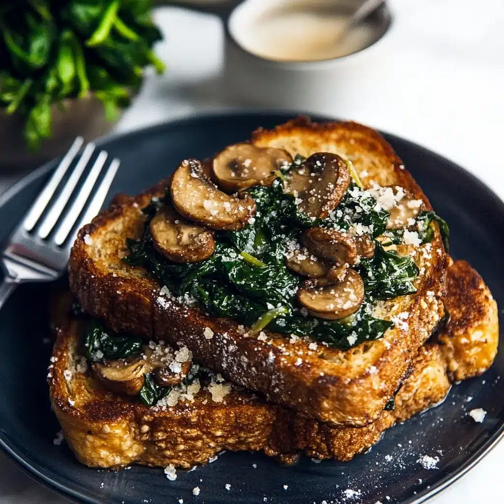 Savory French Toasts with Spinach and Mushrooms: An Amazing Ultimate ...